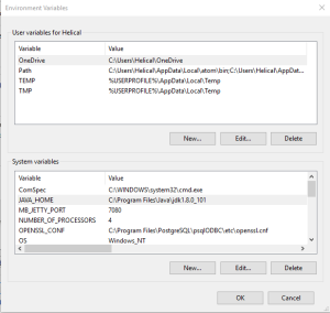 Configure JAVA_HOME / JRE_HOME Environment Variables