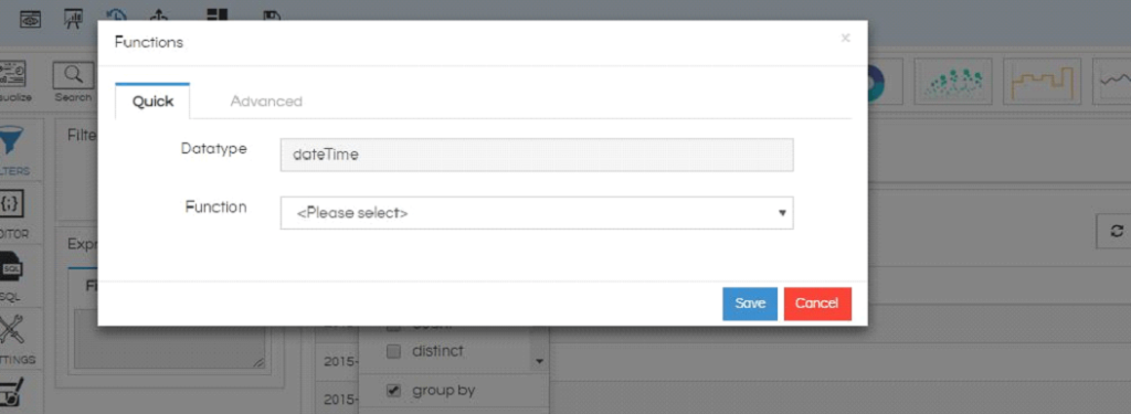 Date Database Function Usage in Helical Insight Application