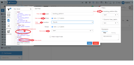 Dynamic Query View in Metadata - Helical Insight