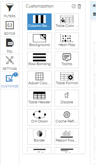 Column Banding in Tabular Report in Helical Insight - Helical Insight
