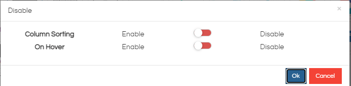 Disable Sorting And On Hover Functions In Tabular Report In Helical Insight Helical Insight 6878