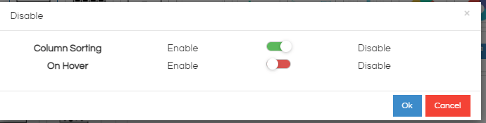 Disable Sorting And On Hover Functions In Tabular Report In Helical Insight Helical Insight 7235