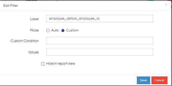 Security Settings For Custom Columns And Custom Filter Values Helical Insight