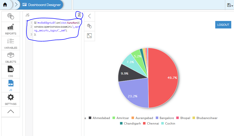 Applying CSS and JS at Dashboard Level - Helical Insight