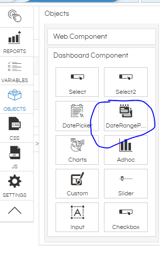 DATE RANGE PICKER - Helical Insight